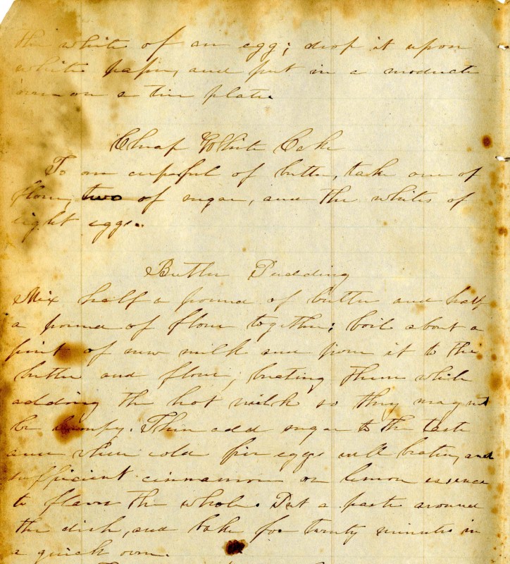 1855 Recipe Book - Taste of the Past - JMU Libraries